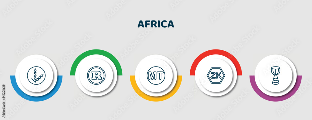 editable thin line icons with infographic template. infographic for ...