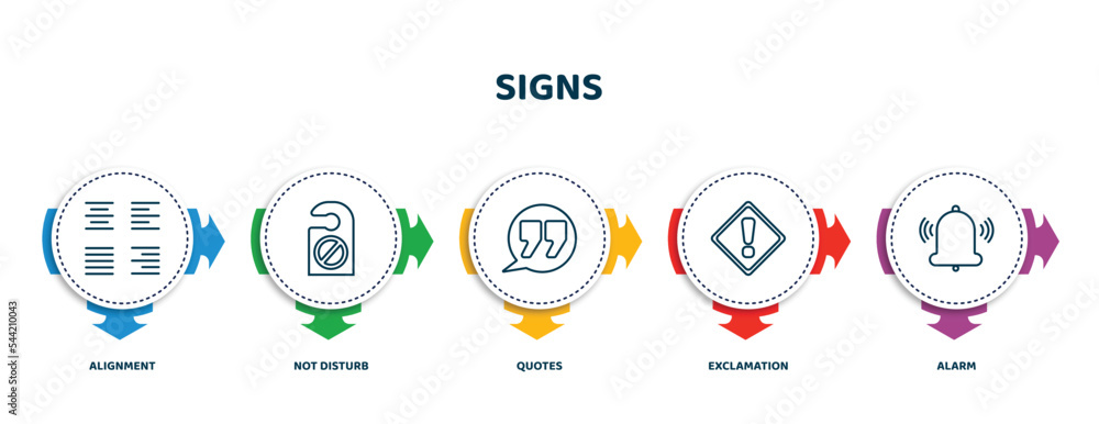 editable thin line icons with infographic template. infographic for ...