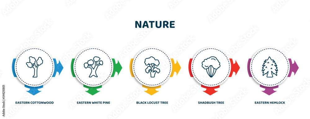 editable thin line icons with infographic template. infographic for ...