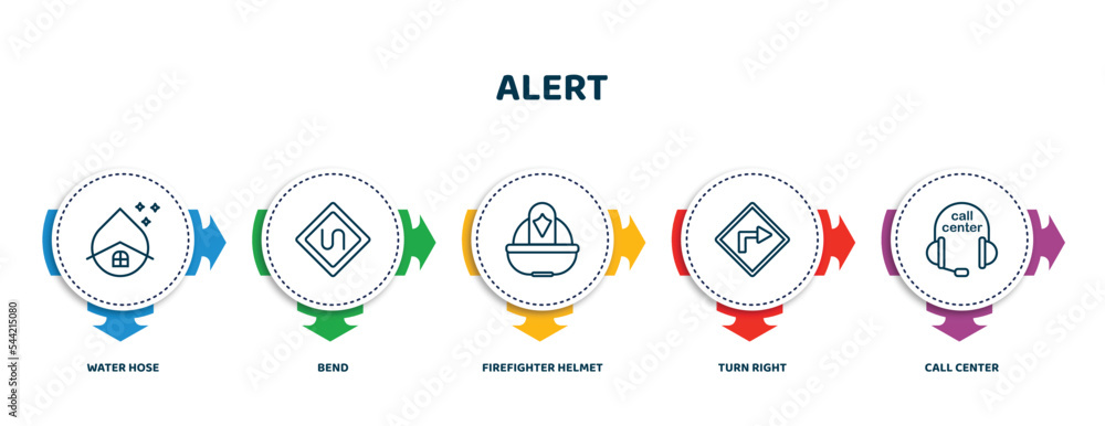 editable thin line icons with infographic template. infographic for ...