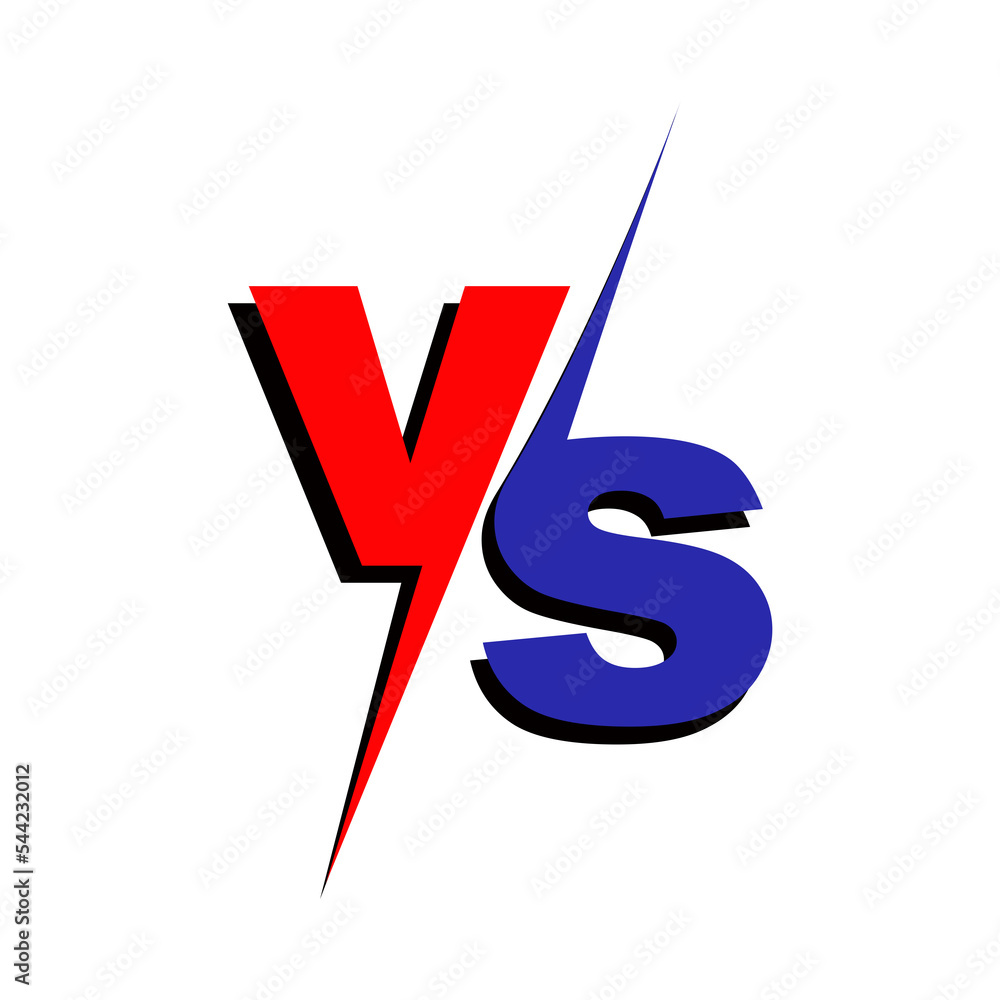 Vs icons illustration, versus symbol on transparent background Stock ...