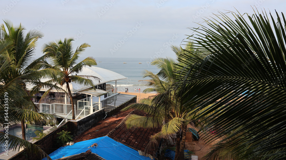 Goa, India 19th October 2022: Shots of the Calangute Beach in North Goa ...