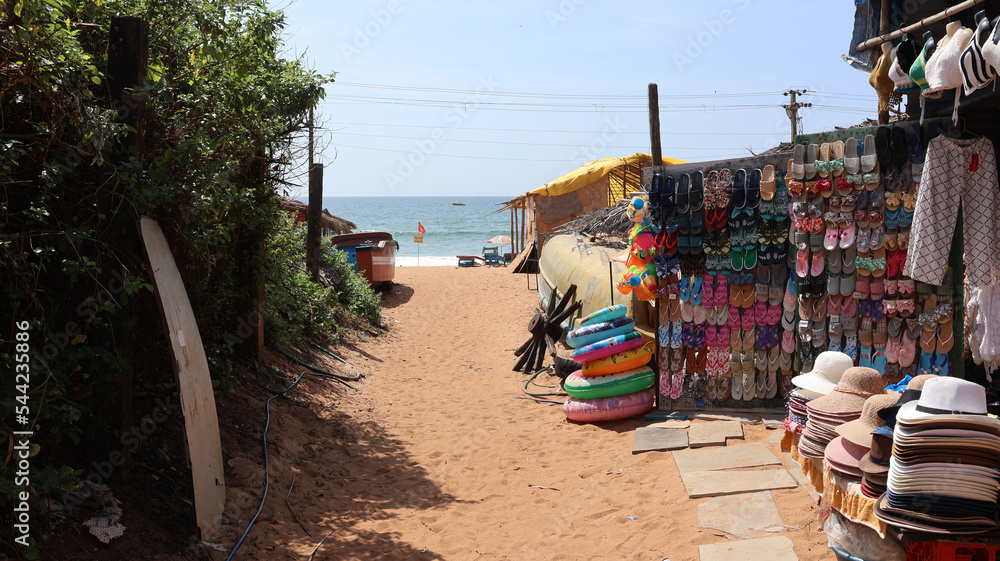 Goa, India 19th October 2022: Shots of the Calangute Beach in North Goa ...