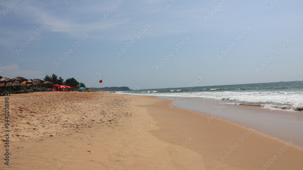 Goa, India 19th October 2022: Shots of the Calangute Beach in North Goa ...
