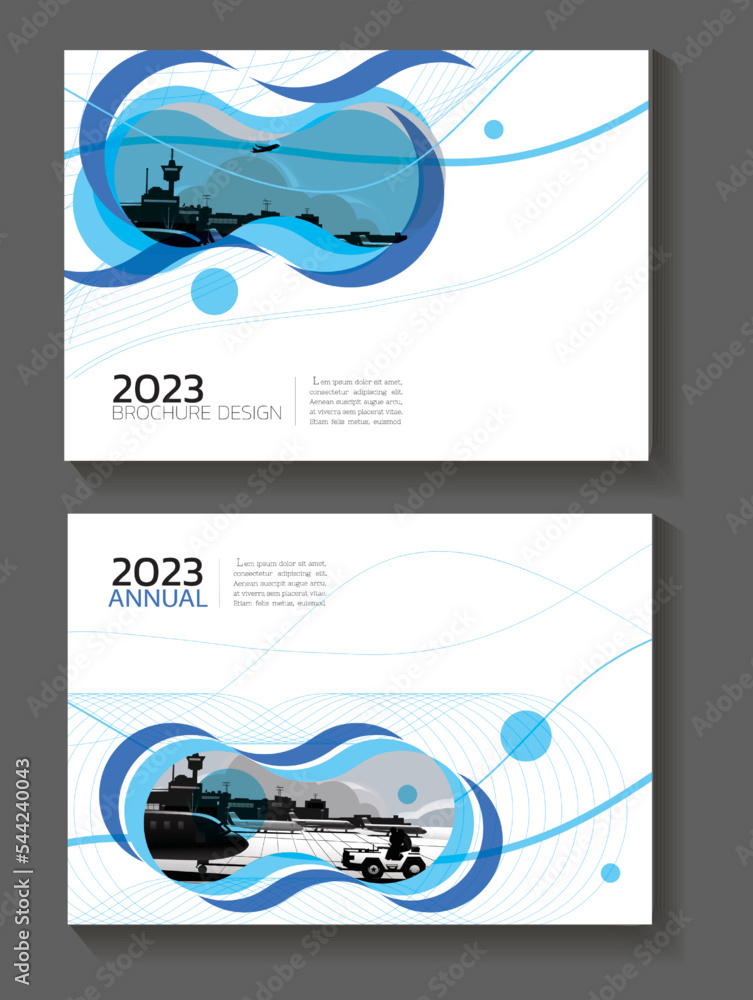 blue abstract cover Circle modern design background book cover Brochure ...