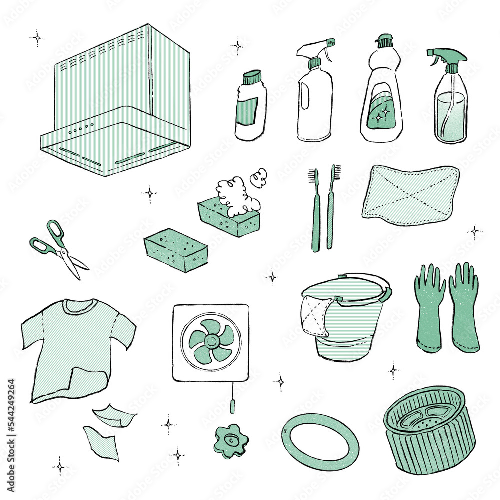 換気扇掃除に関するイラスト Stock Illustration | Adobe Stock