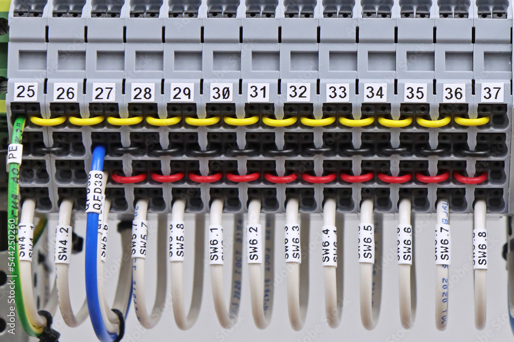 Marking of copper electrical wires connected to electrical terminals ...