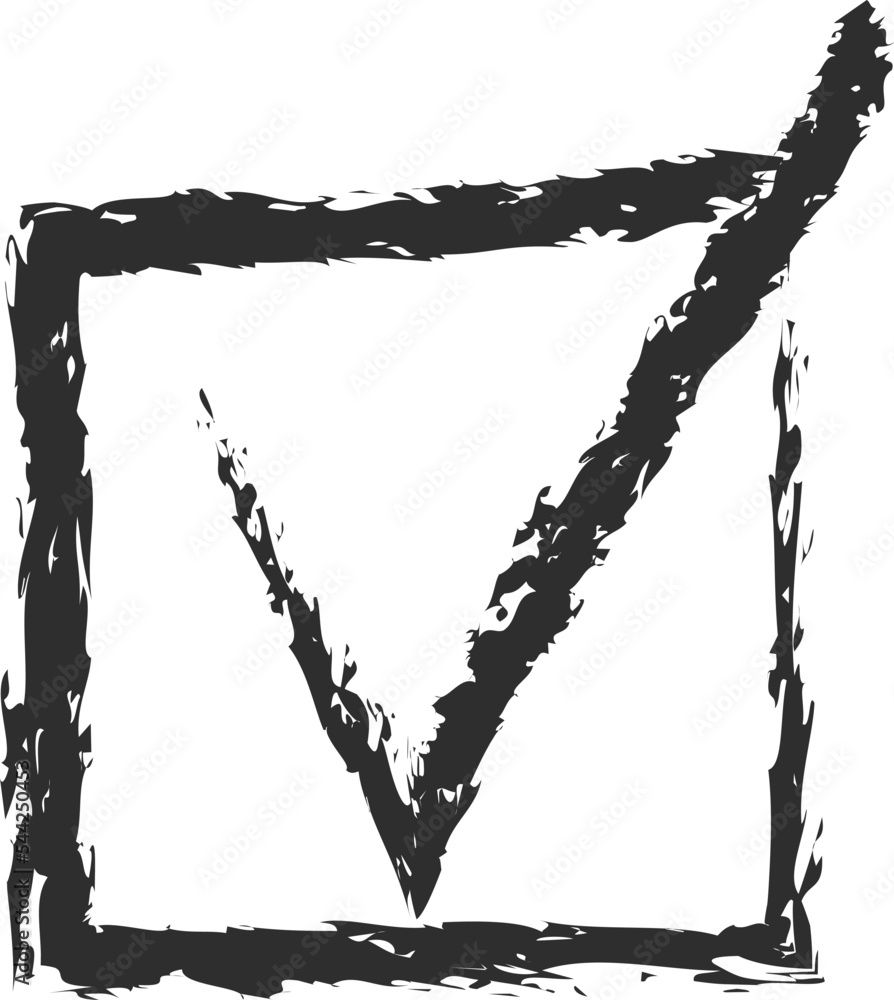 Sketchy checklist signs chalk marker vector illustration. Chalk style ...