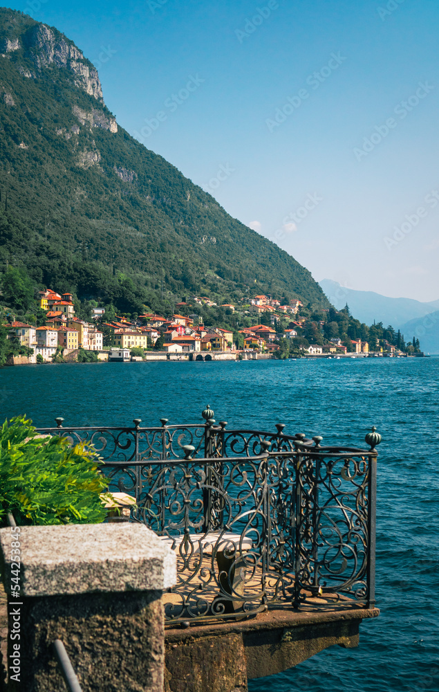 Spectacular view of Lake Como and the Bellagio peninsula visible from ...