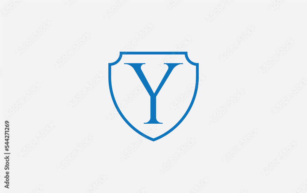 Shield protection symbol and royal luxury shield monogram design ...