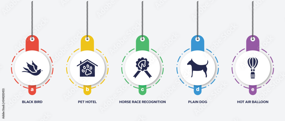 infographic element template with nature lineal pack filled icons such ...