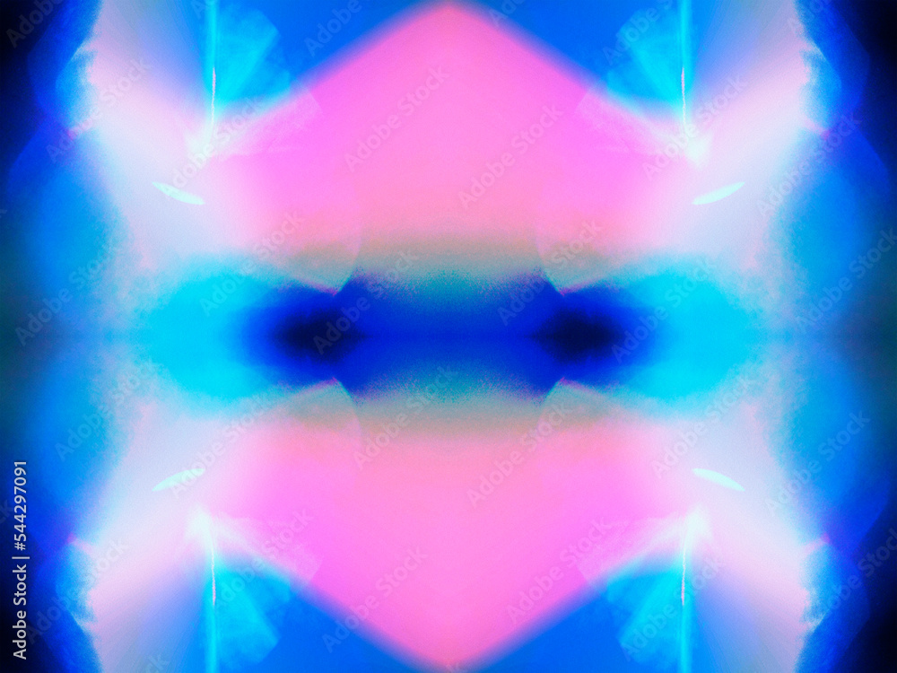 Mirrored surrealistic colorful backdrop Virtual reality concept ...