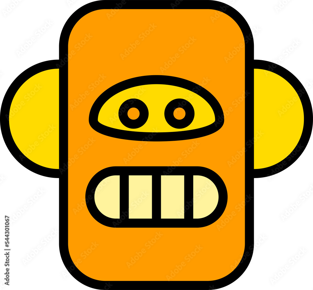 cartoon robot face avatar Stock Illustration | Adobe Stock
