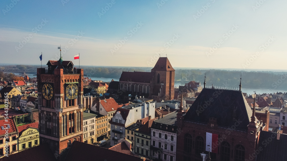 Toruń, Starówka z lotu ptaka Stock Photo | Adobe Stock