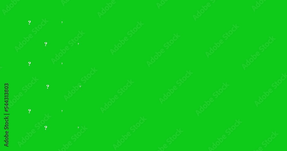 question mark greenscreen with high resolution footage Stock ビデオ ...
