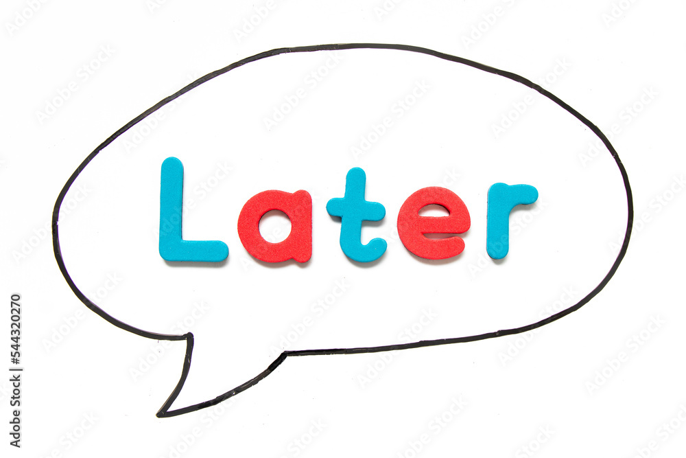 Alphabet letter with word later in black line hand drawing as bubble ...