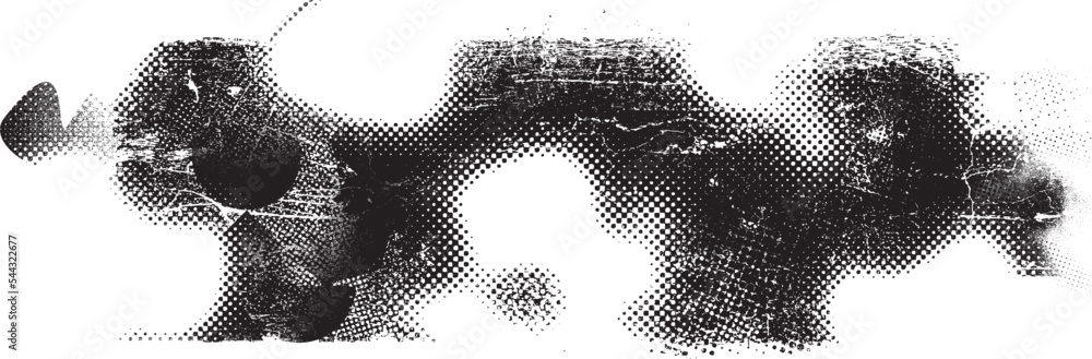 Glitch distorted grungy isolated banner . Design element for brochure ...