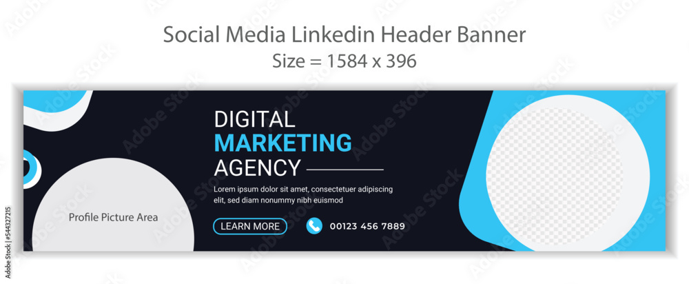 LinkedIn background banner design Stock Vector | Adobe Stock