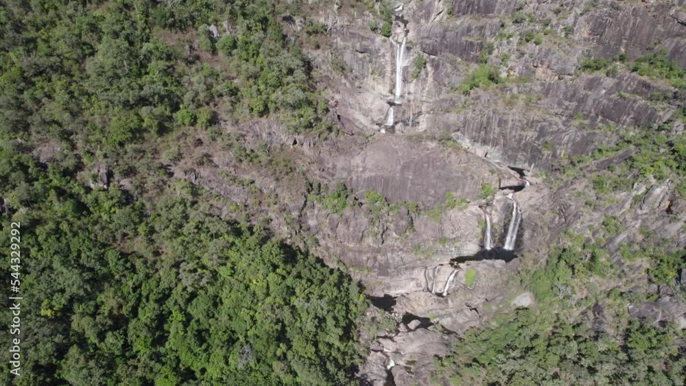 Monumental Waterfall In Jourama Falls, Paluma Range National Park ...