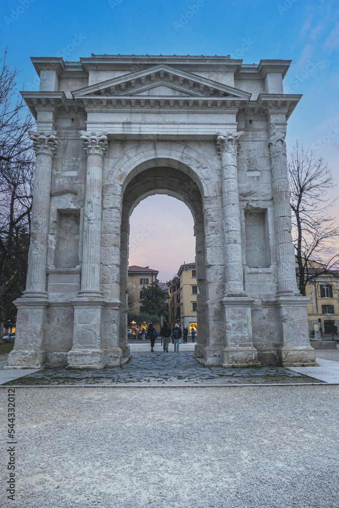 The Arch of Gavi in Verona at sunset Stock Photo | Adobe Stock