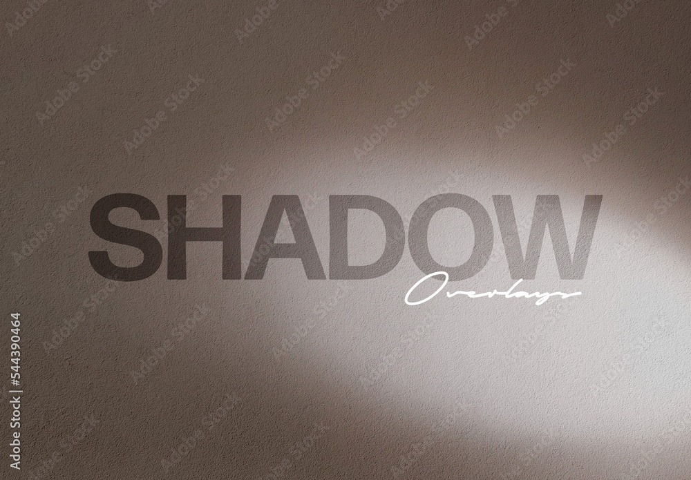 Reflection Shadow Overlay Mockup Stock Template | Adobe Stock