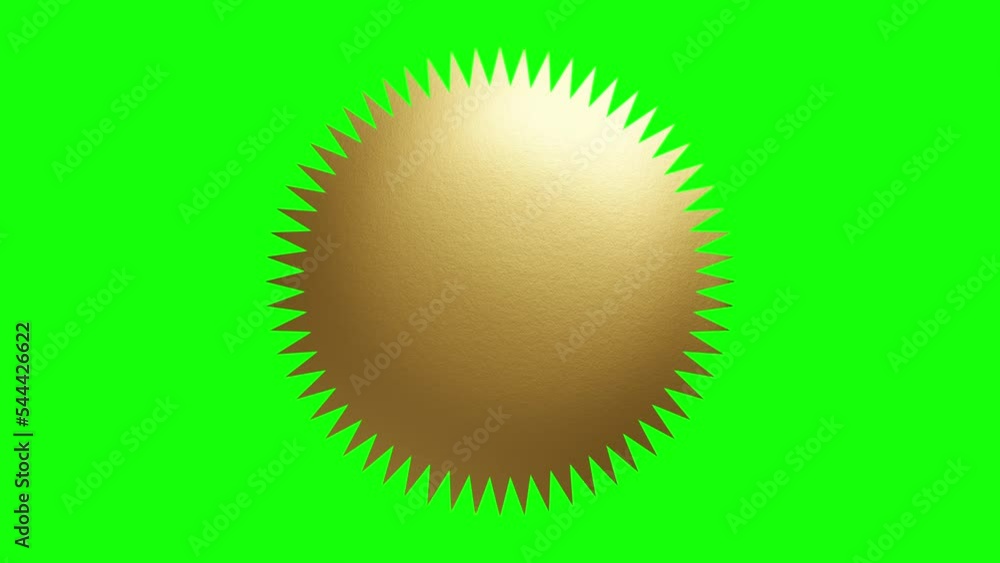 Glossy Golden Background for product or Golden Offer Star, rotating in ...