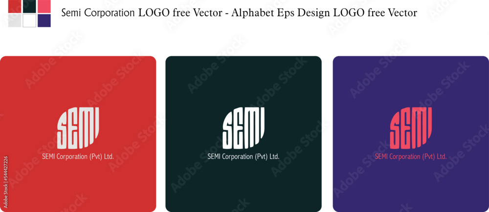 Semi Corporation LOGO free Vector - Alphabet Eps Design LOGO free ...