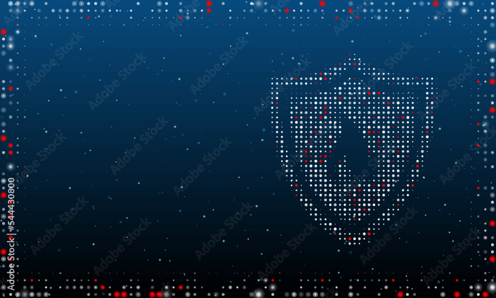 On the right is the fire protection symbol filled with white dots ...