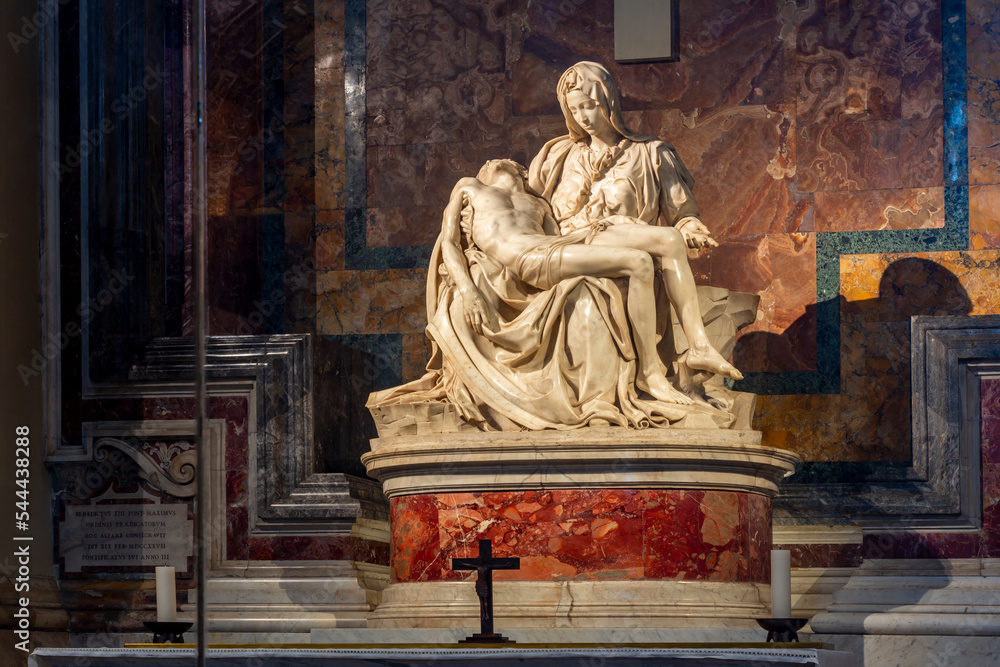 Vatican - October 2022: Pieta (Mother Mary and Jesus Christ) sculpture ...