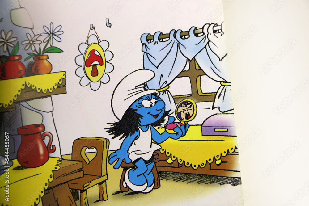 The Smurfs storybook. Characters created by Peyo. TV series. Book for ...