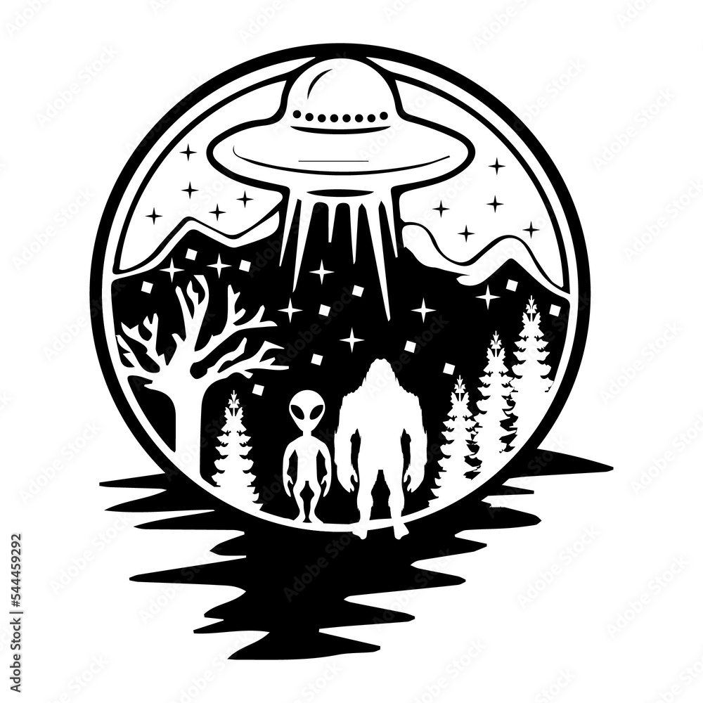 Bigfoot Svg Big Foot Svg Wild Monster Svg In Silhouette Sexiz Pix