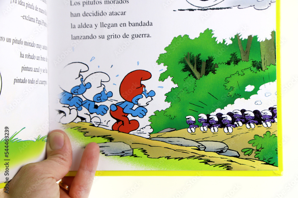 The Smurfs storybook. Characters created by Peyo. TV series. Book for ...
