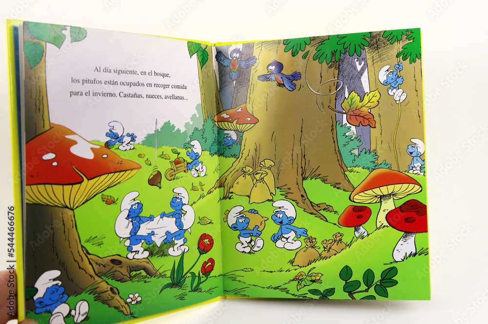 The Smurfs storybook. Characters created by Peyo. TV series. Book for ...