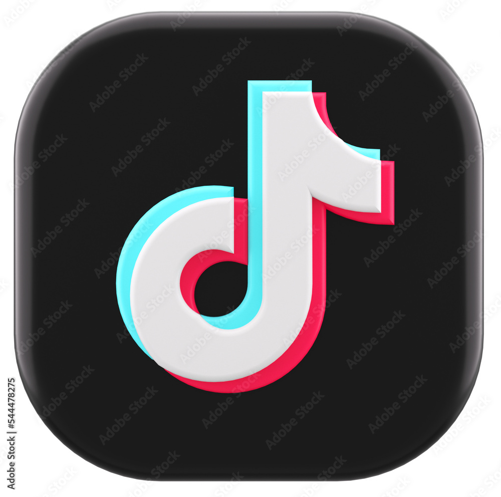 Valencia, Spain - November, 2022: TikTok isolated logo note icon with ...