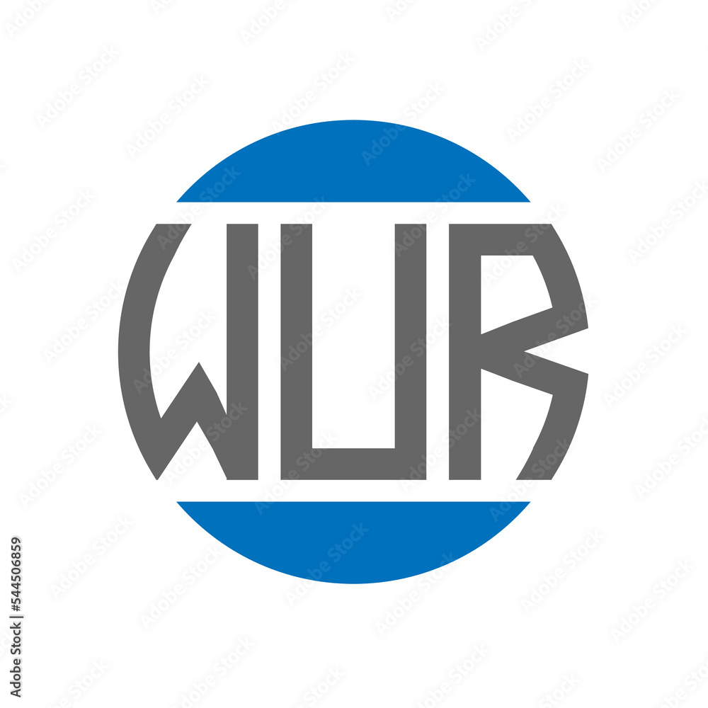 WUR letter logo design on white background. WUR creative initials ...