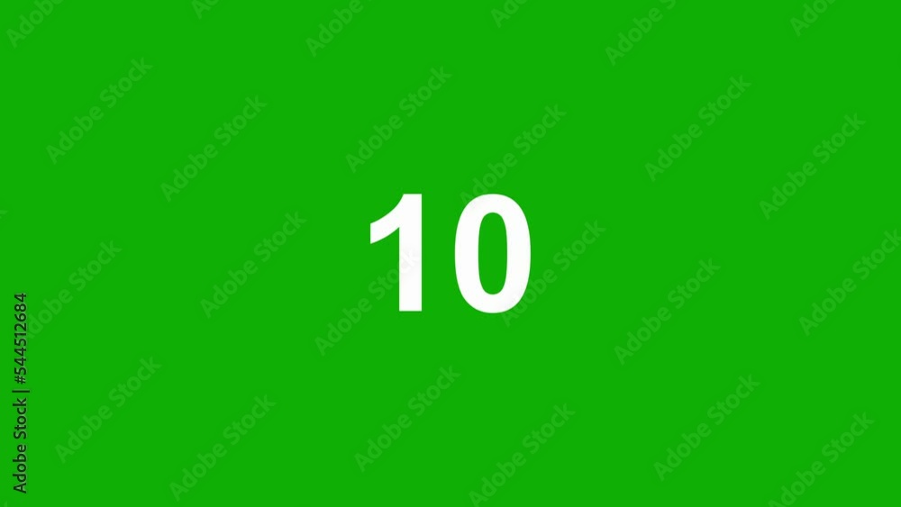 Counting numbers from 1 to 100 with green screen background Stock-Video ...