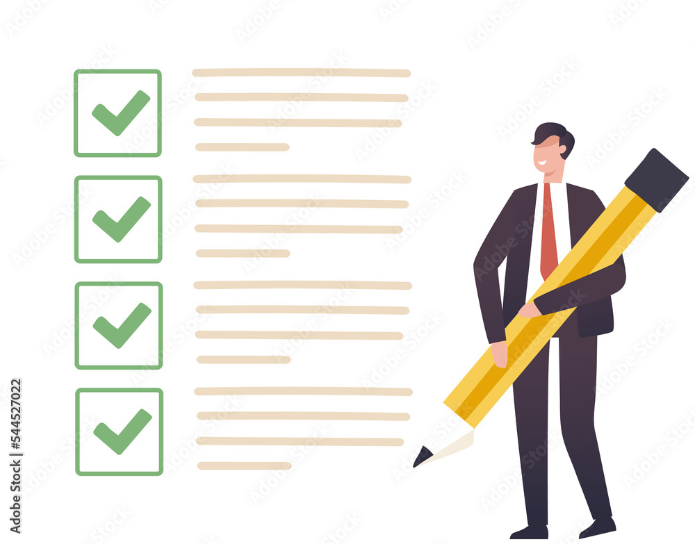 Businessman checking documents. Project tracking or goal tracker ... Businessman checking documents. Project tracking or goal tracker ...