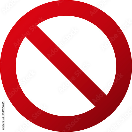 Plakat Stop sign or banned sign transparent icon realistic look ...