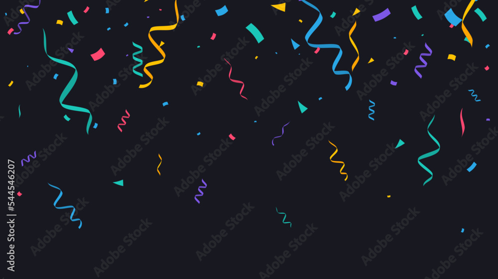 Confetti background. Festive backdrop. Party design with colorful ...