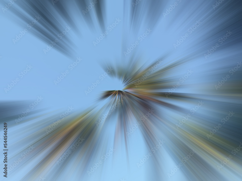 Speed motion blur. Blue background with green speed motion effect ...