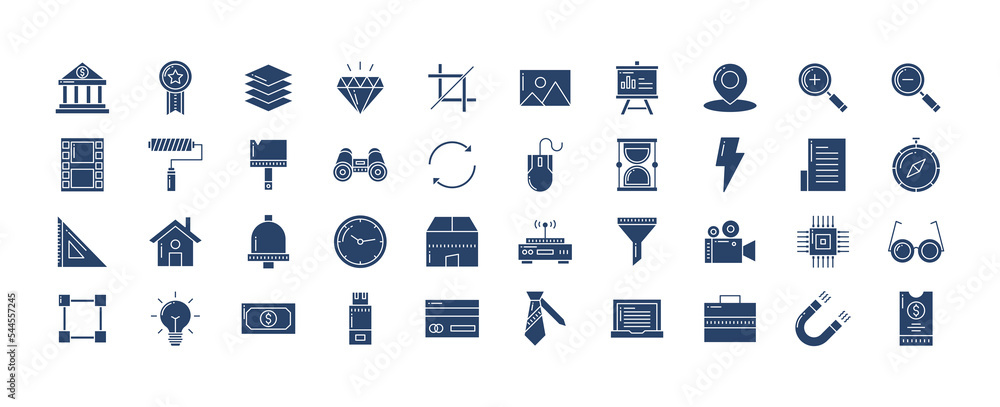 Collection of icons related to Ui Design and web icons, including icons ...