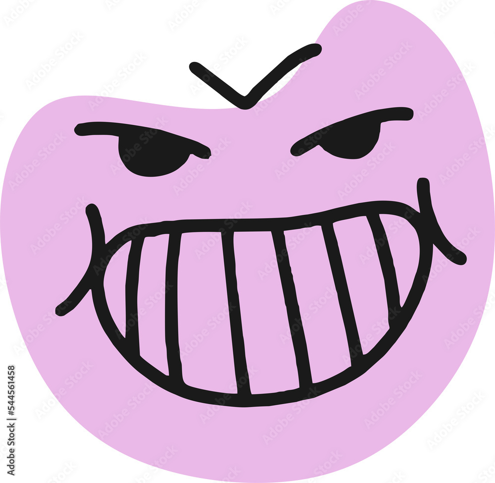 Smiley face retro emoji. Faces of cartoon characters from the 30s ...