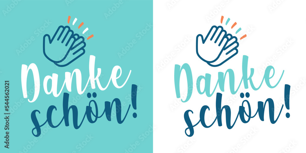 Danke schön Stock Vector | Adobe Stock
