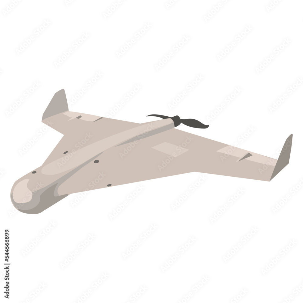 Combat Drone kamikaze Shaheed 136 of.Vector illustration of strike ...