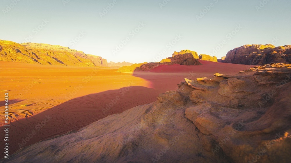Planet Mars like landscape - Photo of Wadi Rum desert in Jordan with ...