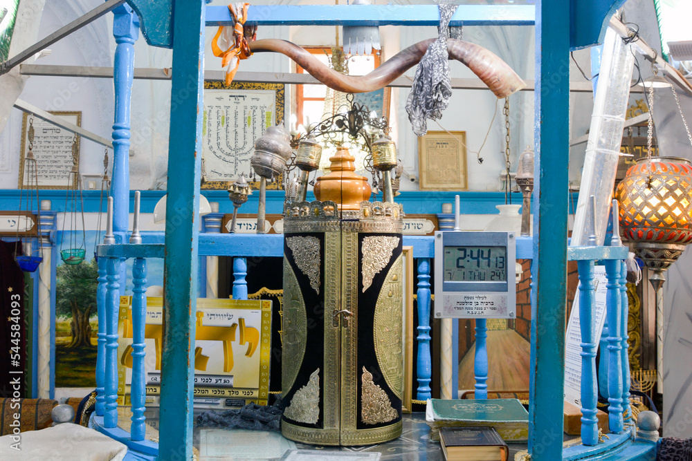 sefer torah blue and gold Torah scrolls A silver antique with a tour of ...