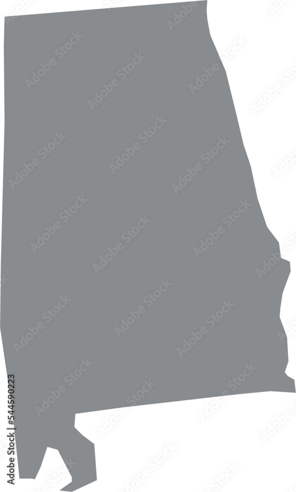 Alabama Map Vector, United States of America, Isolated on Transparent ...