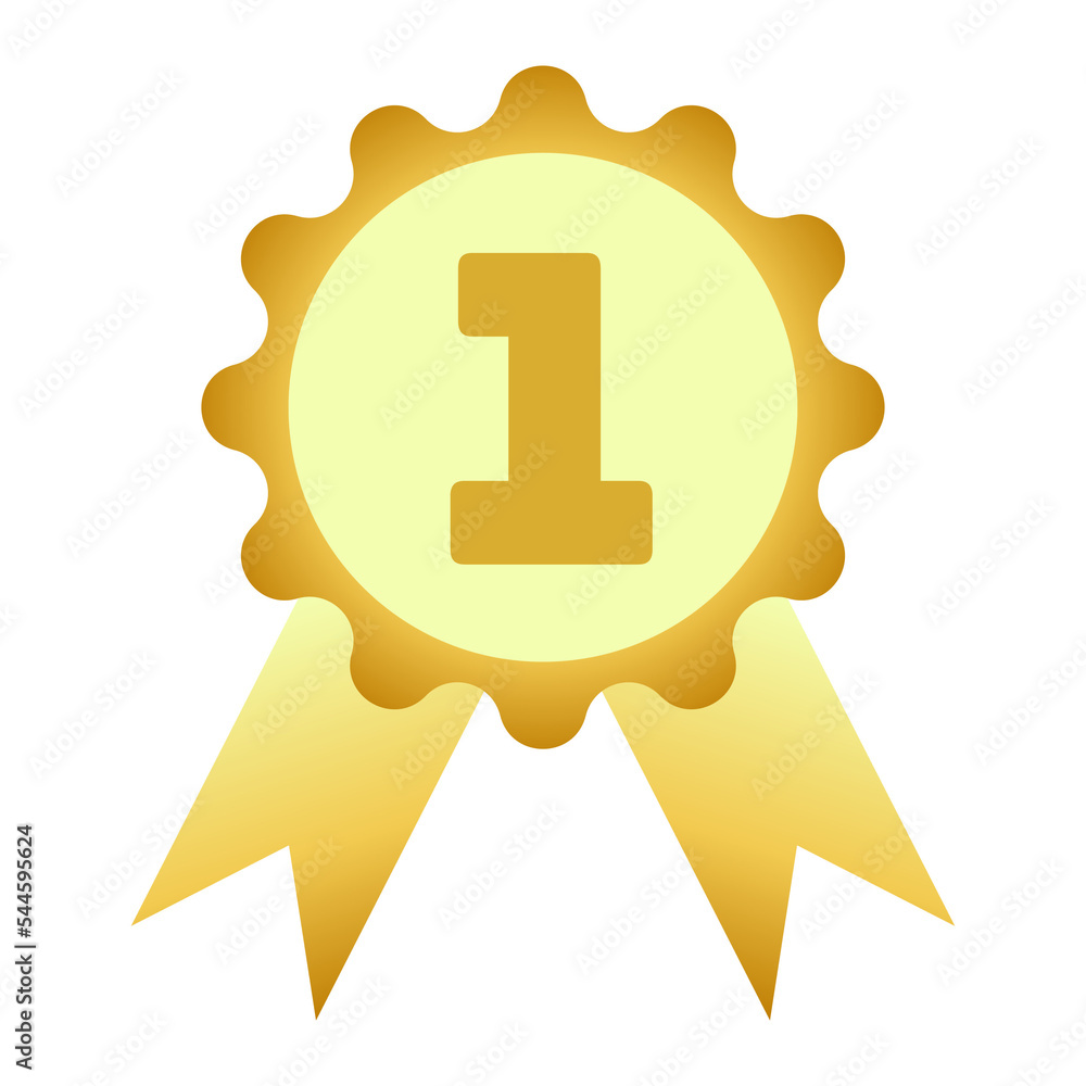 First prize ribbon, winner award competition, first prize certificate ...