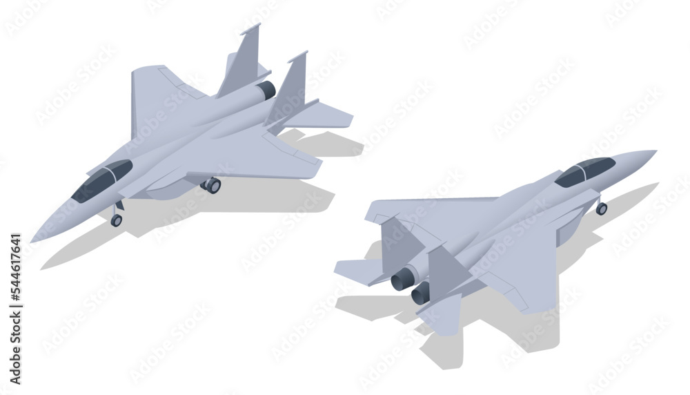 Isometric McDonnell Douglas F-15 Eagle is an American twin-engine, all ...