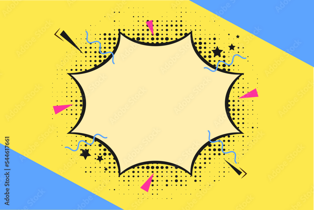 Comic book versus template background, classic pop-art style, superhero ...